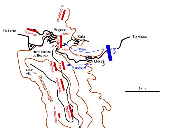 The Peninsular War | The Battle of Buçaco (Bussaco), 27th September ...